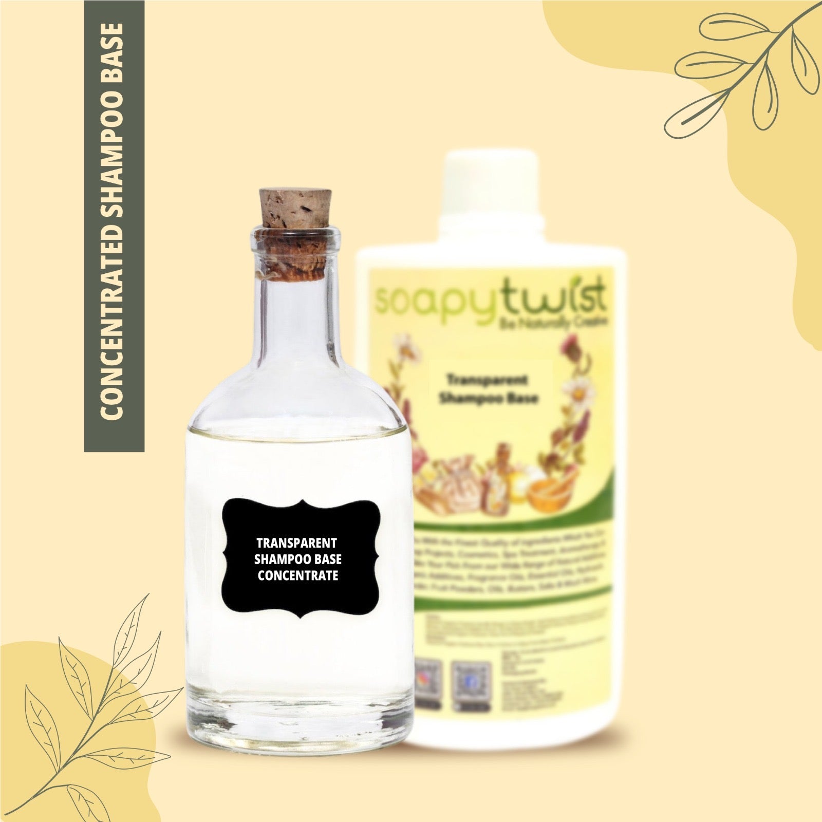 Transparent Shampoo Base Concentrate | Soapy Twist Shampoo Base