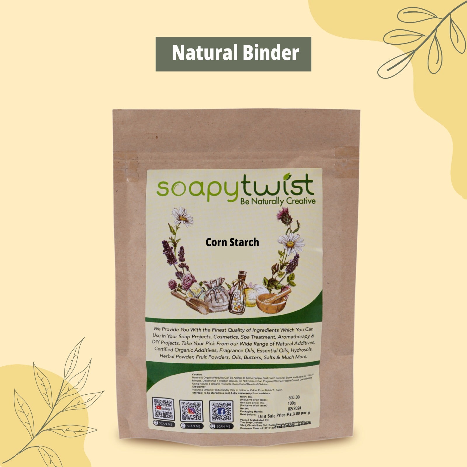 Corn Starch | Bath Bombs | Diaper Rash Cream | Soap Making Ingredients