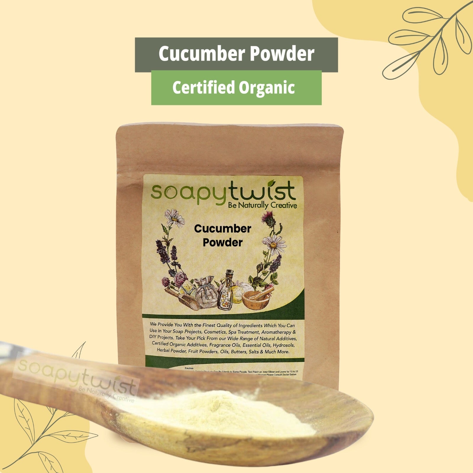 Buy Organic Cucumber Powder Online in Bulk | Soapy Twist |Soap Making