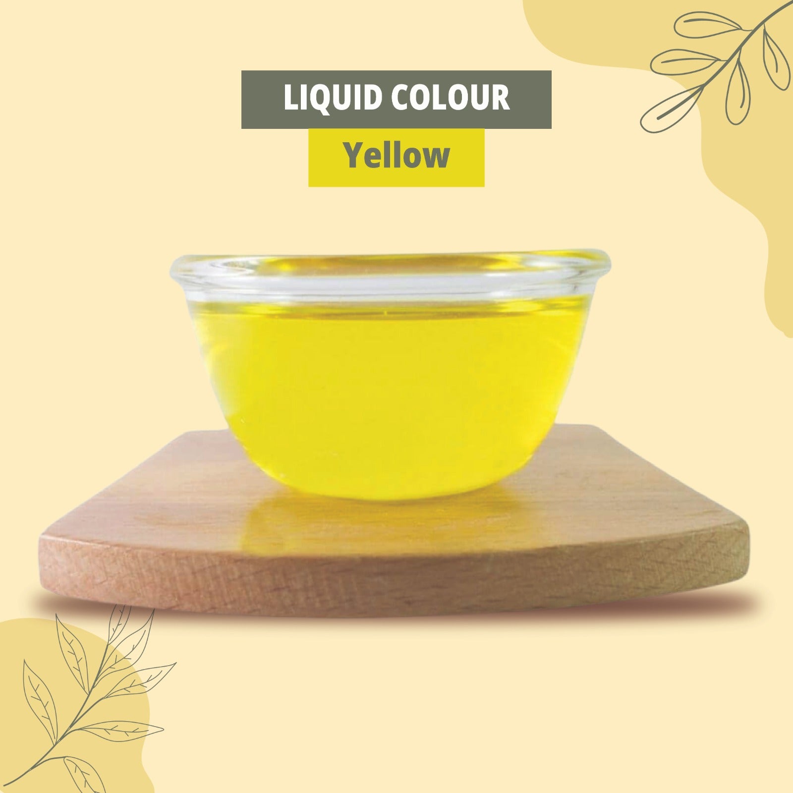 Buy Yellow Liquid Colour for Soap Making Online in Bulk at Soapy Twist