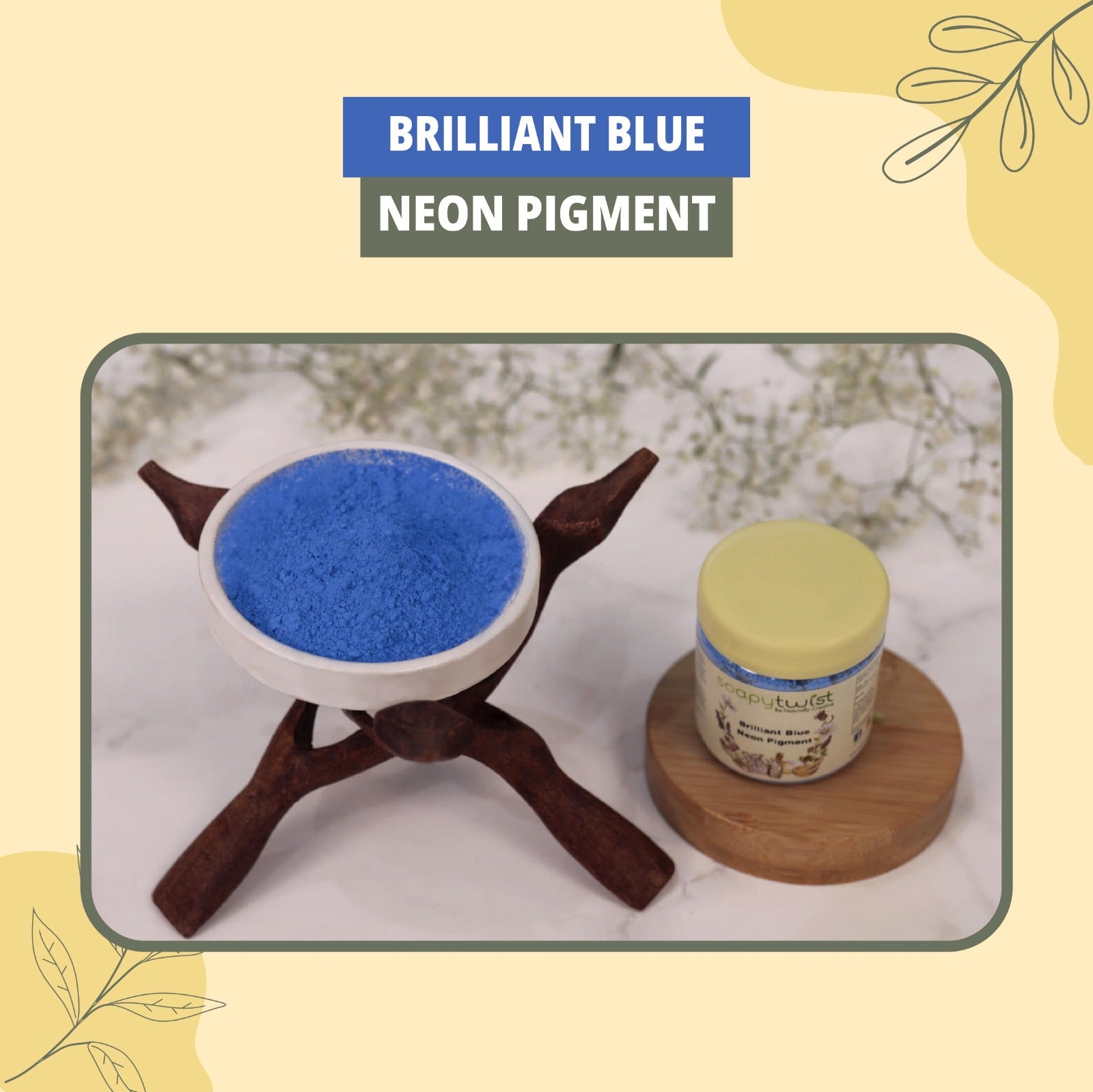 Brilliant Blue Neon Pigment Powder | Soap Colorants | DIY Skin Care