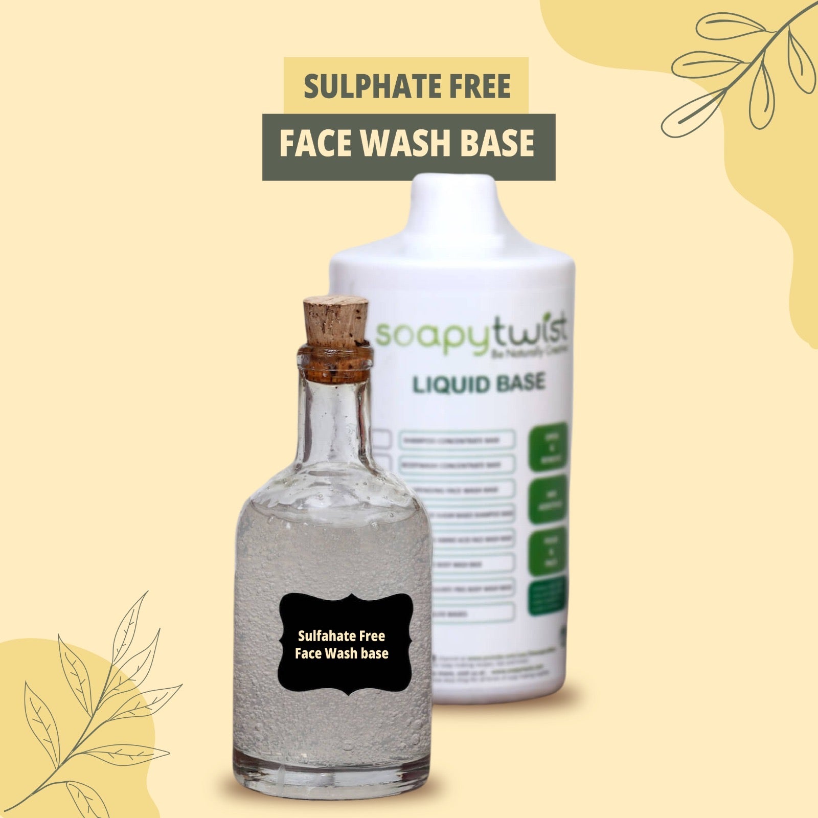 Buy pH Balanced Sulfate & Paraben Free Natural Face Wash Base | India
