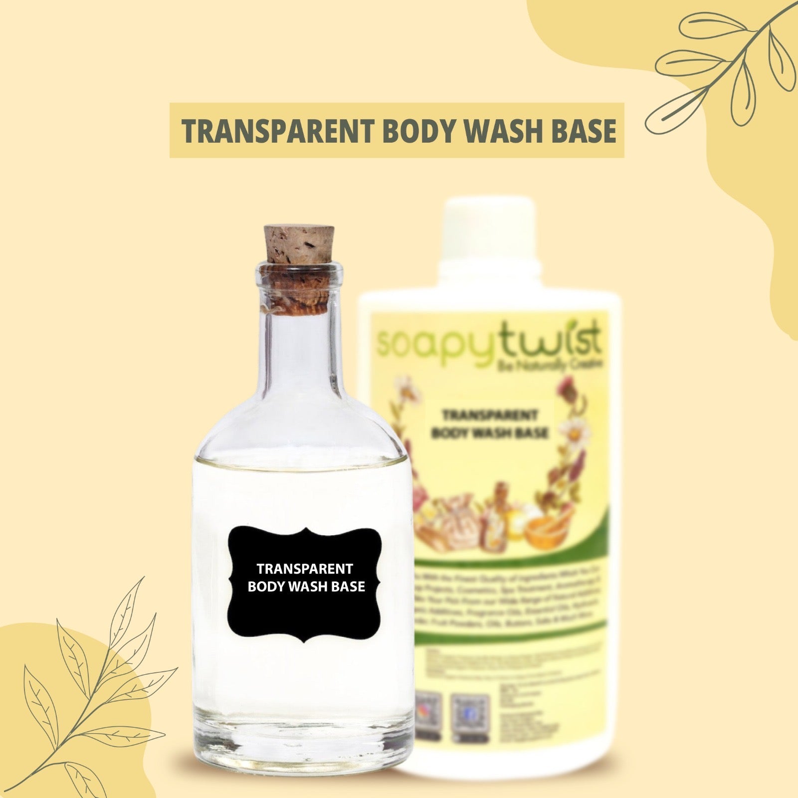 Transparent Body Wash Base | Bath and Body care Products| Liquid Bases