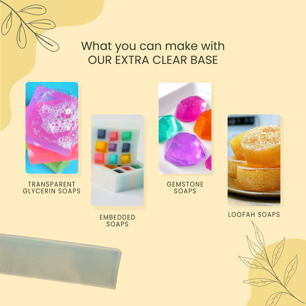 Extra Clear Melt and Pour Soap Base | Handmade Soap Making Ingredients
